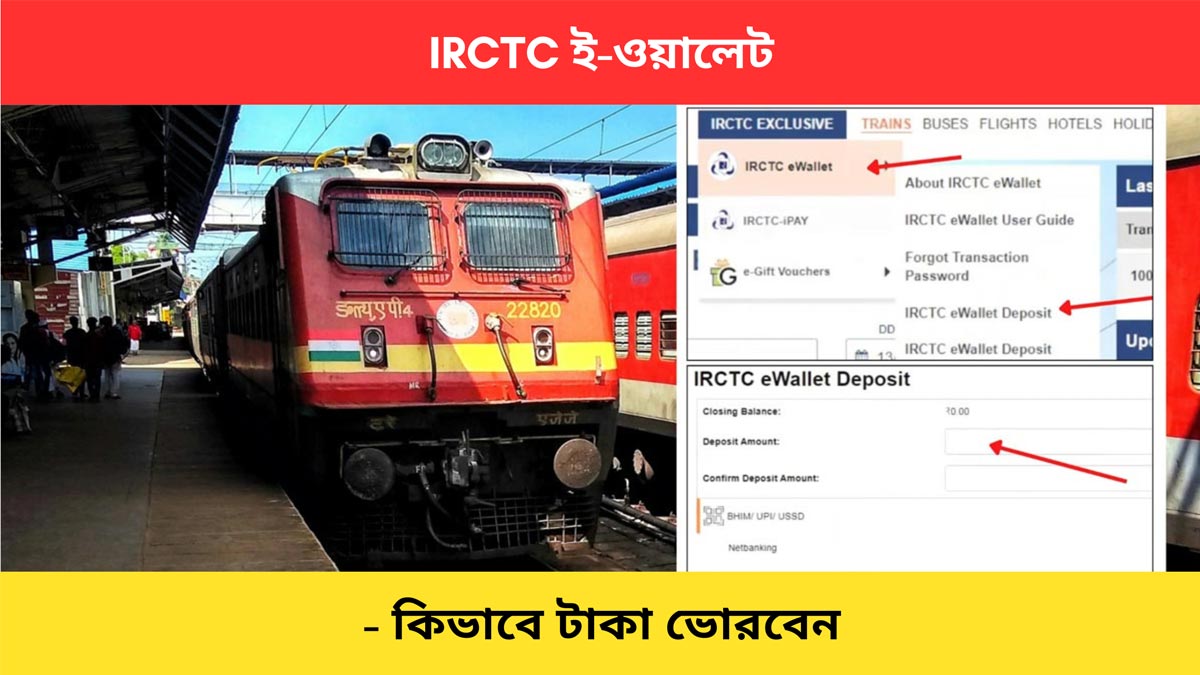 IRCTC ই-ওয়ালেটে টাকা কিভাবে ভোরবেন অনলাইনে জেনে নিন